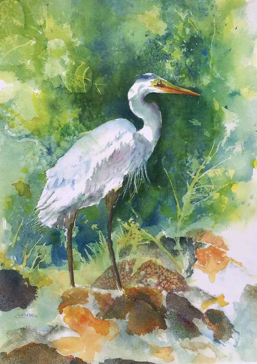 "Blue Heron II" – Nancy Morris Art