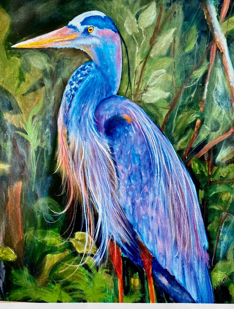 "Great Blue Heron" – Nancy Morris Art