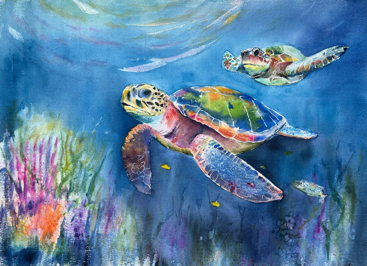 "Sea Turtles" – Nancy Morris Art