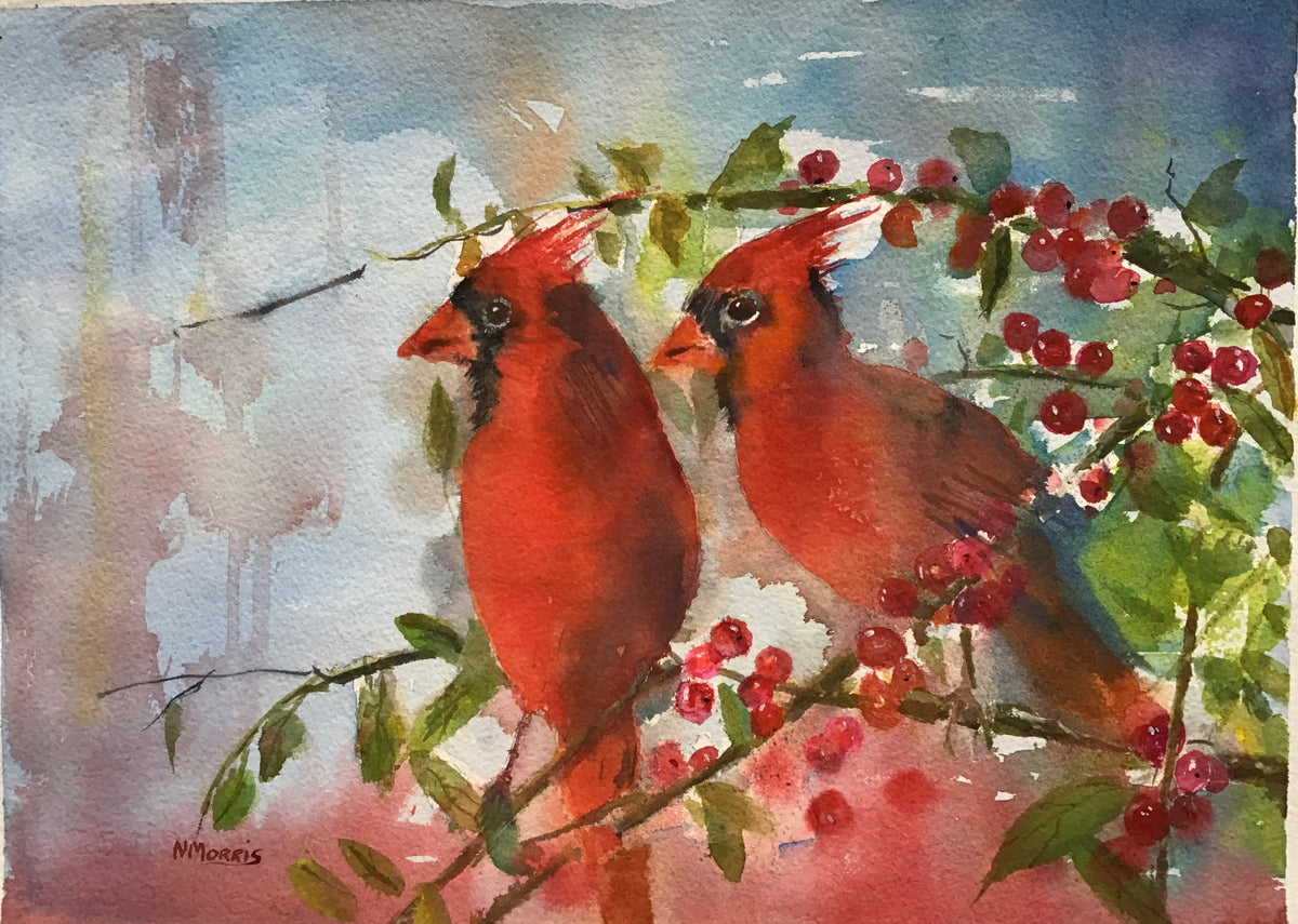 "Cardinals" – Nancy Morris Art